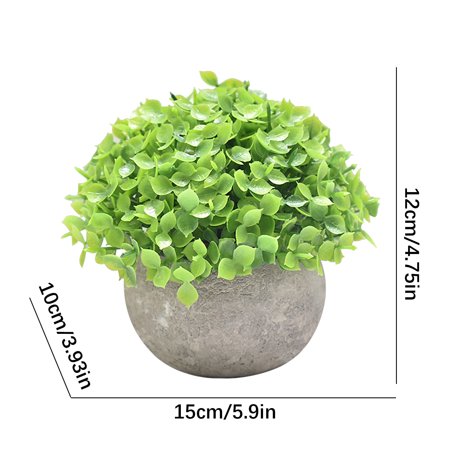 XZNGL Artificial Plants Plastic Fake Mini Green Grass Flower Topiary ...