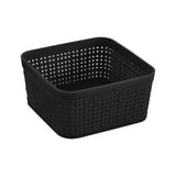 Simplify 6 Pack Plastic Organizing Storage Basket Set, Black - Walmart.com