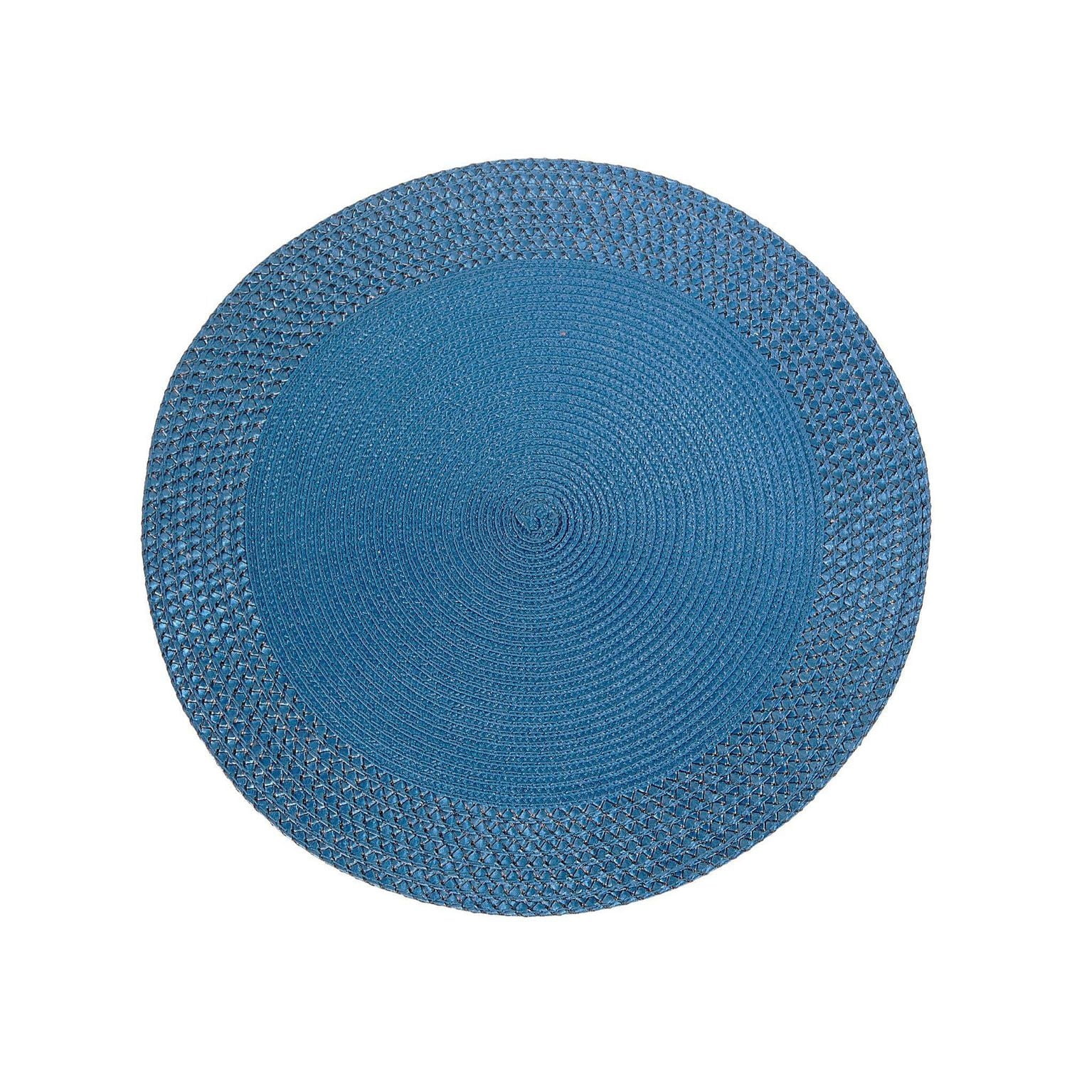 Click here for Ih Casadécor Vinyl Round Placemat With Border (Blu... prices