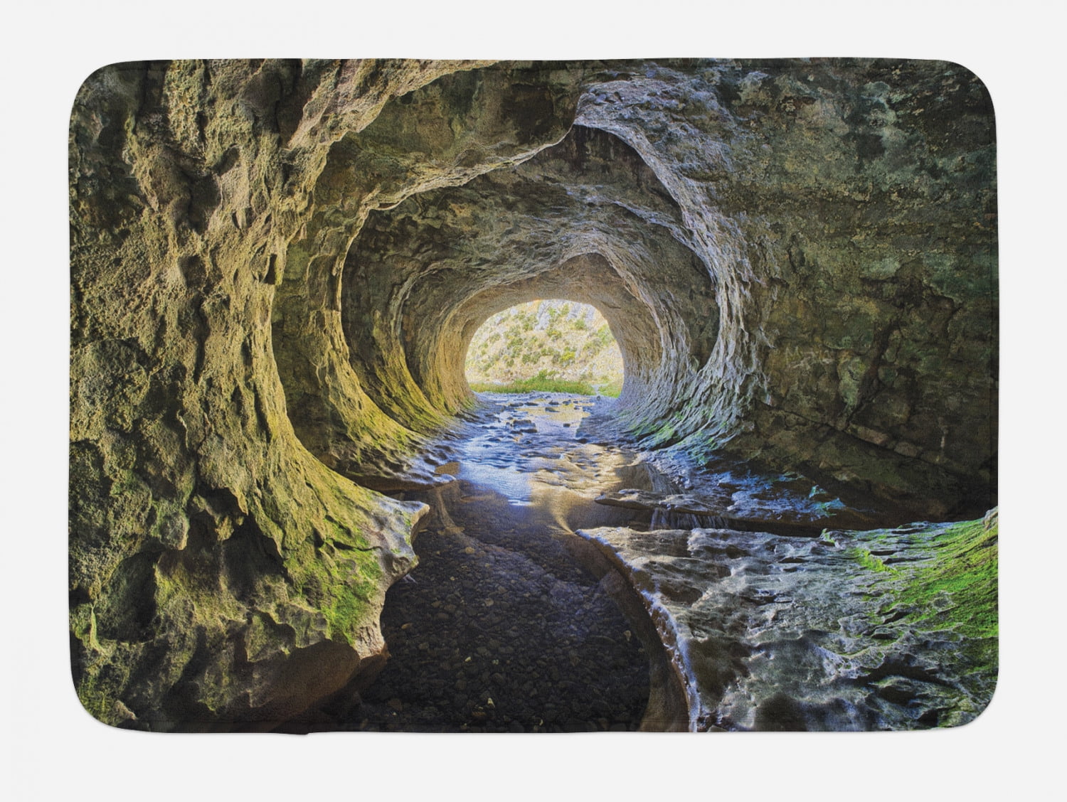 Natural Cave Bath Mat, Buried Ancient Den Eroded River Earth ...