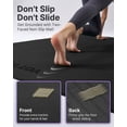 Black 75*52*1/2inch Yoga Mat for Pilates, Fitness and Home Gym Use ...
