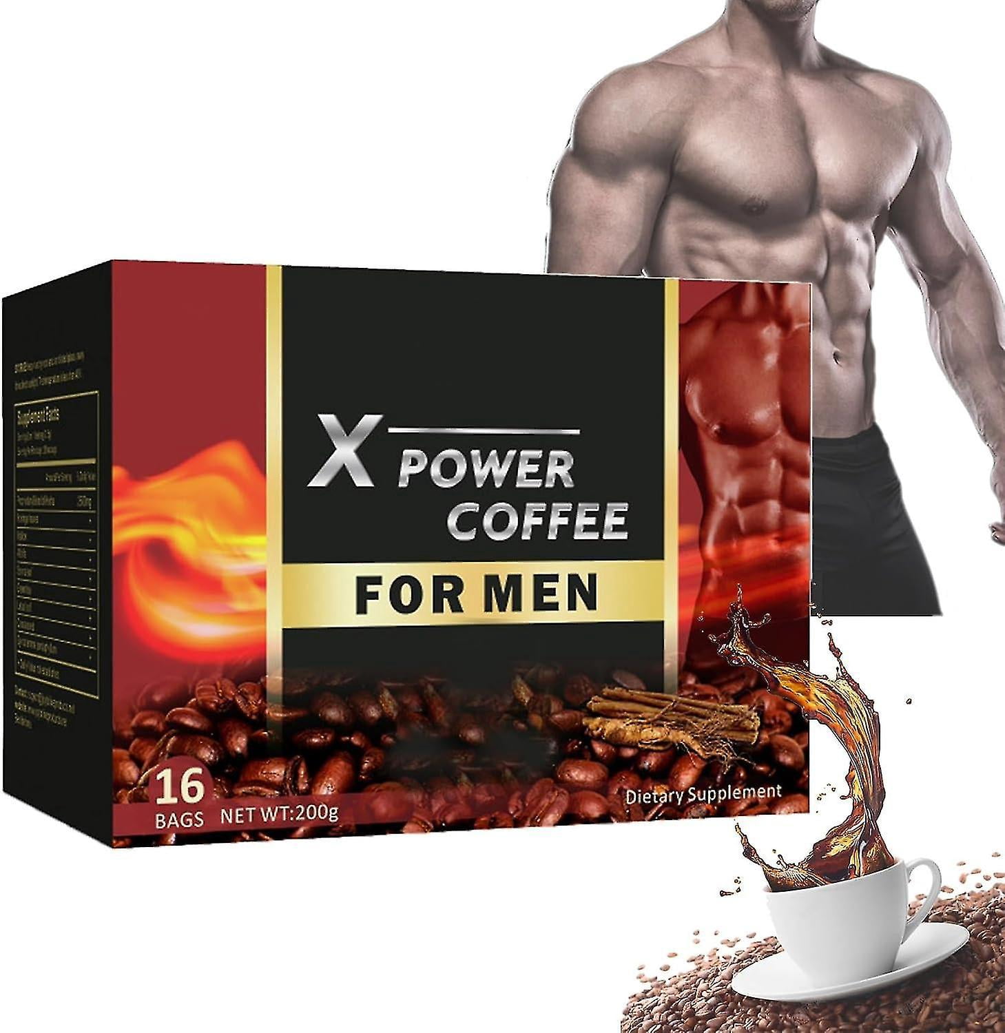 X Power Coffee,x Power Coffee For Men Ginseng Maca,the Secret To Strong ...