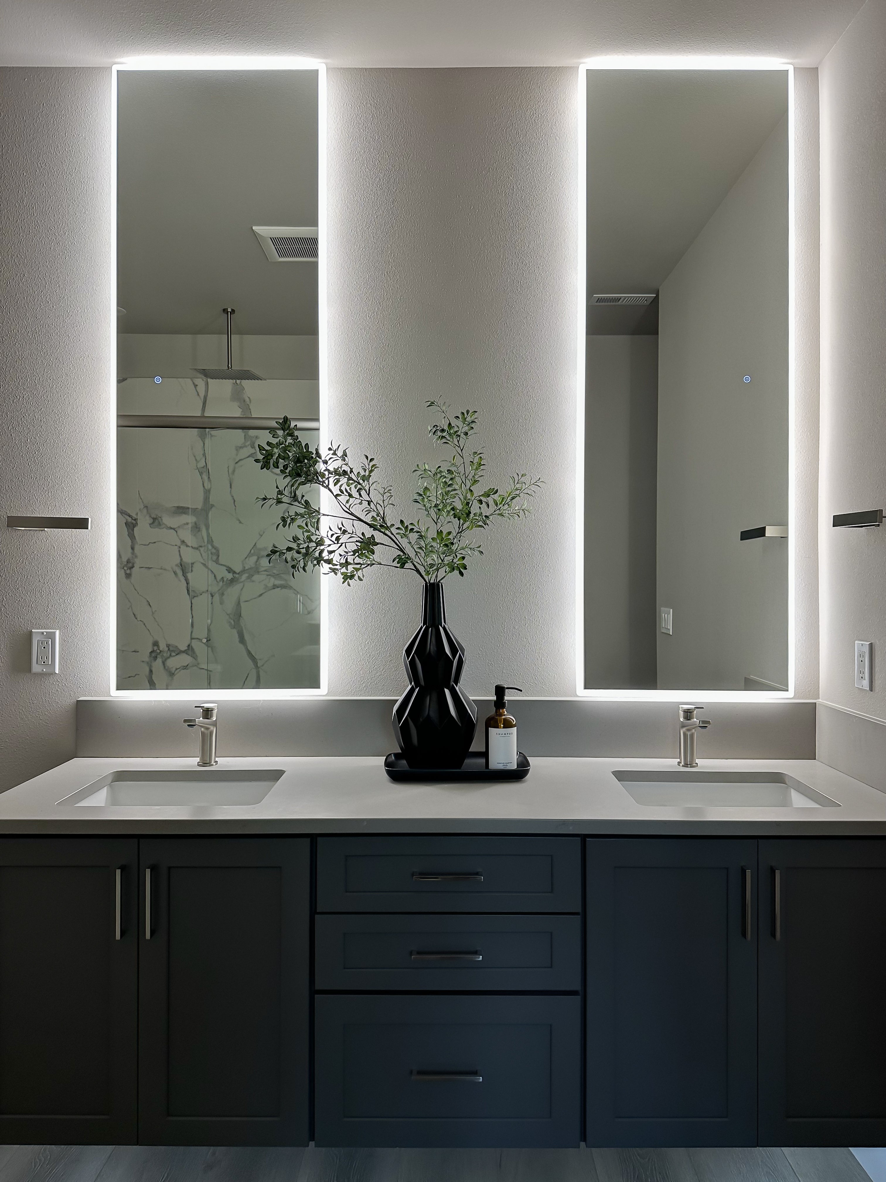 Zeek 65x22 LED Lighted Full Length Wall Mirror For Bedroom MA2265 ...