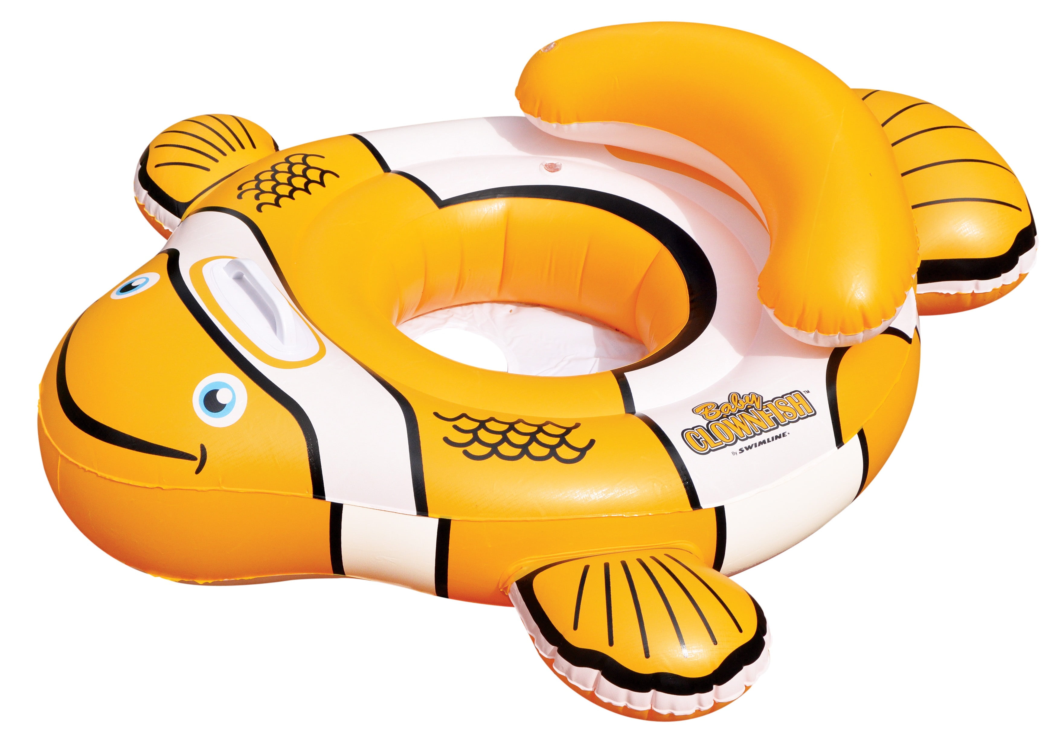 40'' Orange and White Inflatable Clownfish Baby Pool Float - Walmart.com