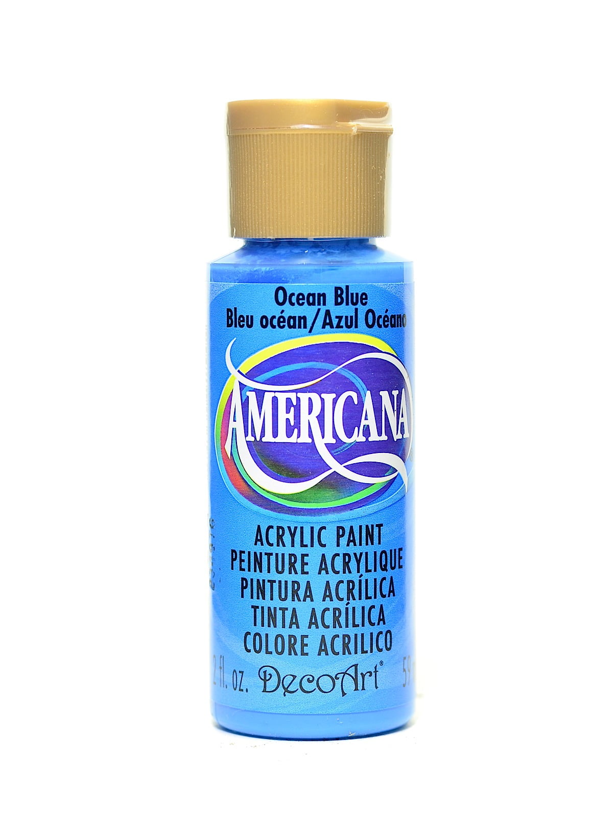 Americana Acrylic Paints ocean blue, 2 oz. (pack of 8) - Walmart.com