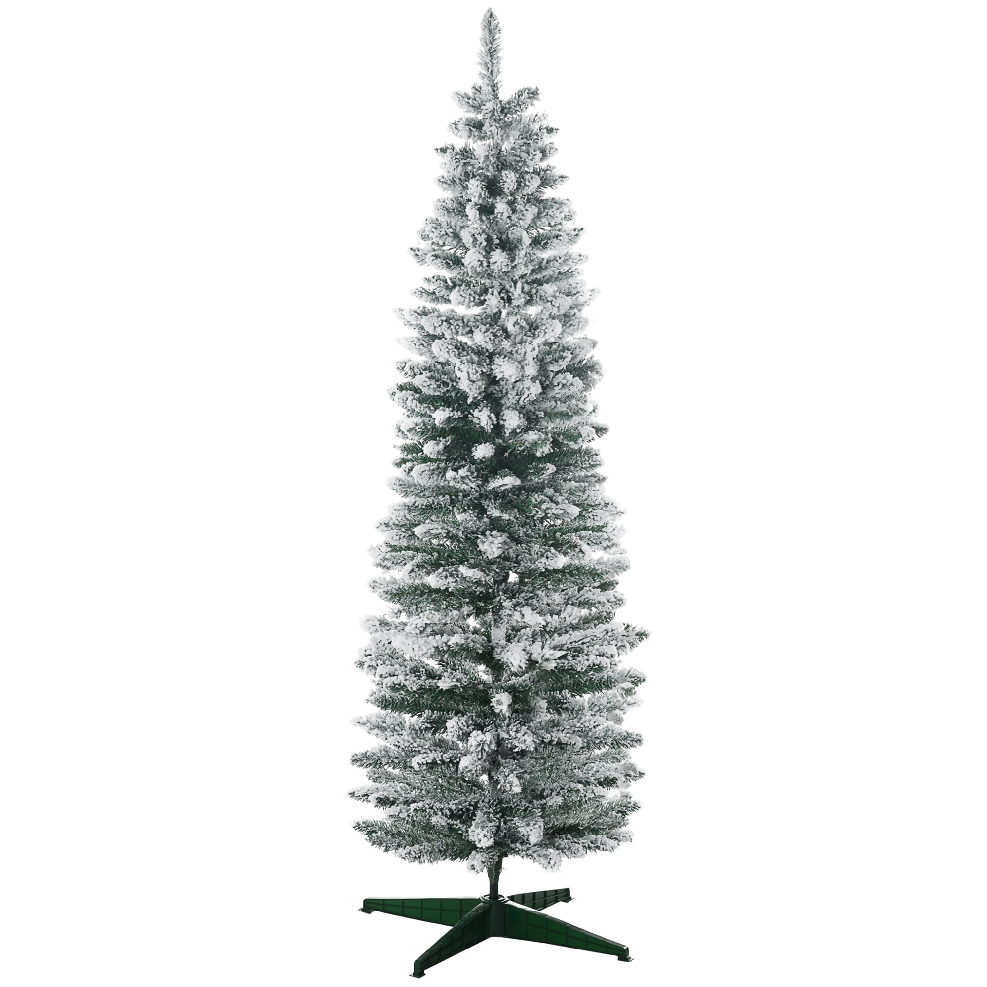 Click here for Homcom Pencil Artificial Christmas Tree With Snow-... prices