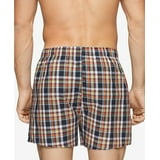 Men's Assorted Checkered Plaid Cotton Blend Boxer Trunks Underwear, 5XL ...