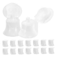 COMPUKAS 50Pcs Toothpaste Tube Top Lid White PP Flip Top Dispenser For ...