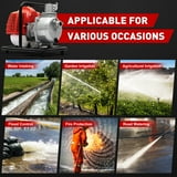 Miumaeov 2-Stroke 40.2CC 1 Inch Gas-Powered Water Transfer Pump Semi ...