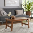 Mainstays Wood Rectangle Coffee Table, Walnut Finish - Walmart.com