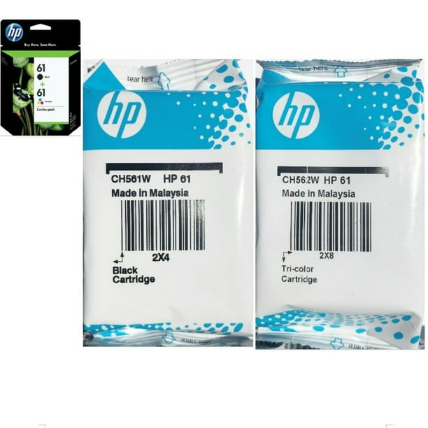 Genuine HP 61 Black Tri Color Combo Ink Cartridges Original OEM genuine-hp-61-black-tri-color-combo-ink-cartridges-original-oem