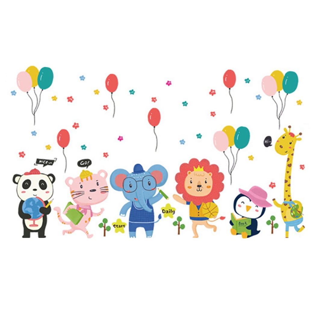 Click here for Nobrand Nursery Wall Sticker Cute Animal Playing B... prices