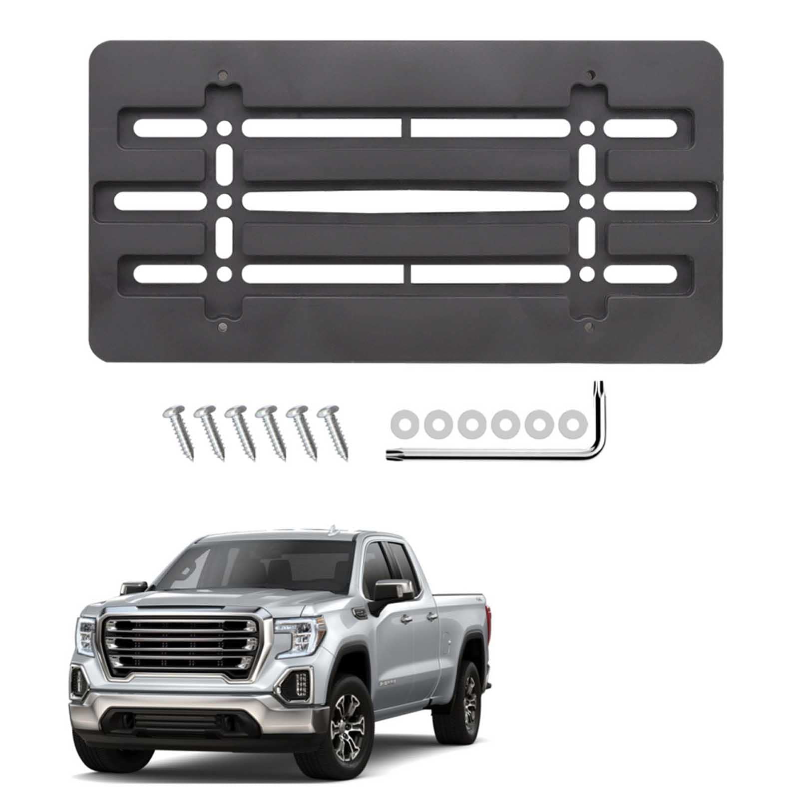 RED WOLF License Plate Bracket Frame Mount on Front Rear Bumper License ...
