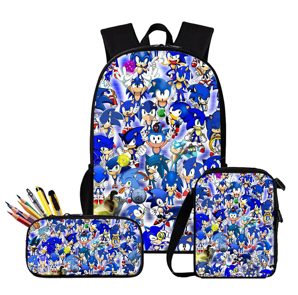 Sonic Backpack Suit, 3D Printed Backpack Three-piece-Vinsniv - Walmart.ca