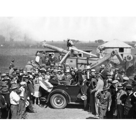 Governor Franklin Roosevelt Campaigning For President In Nebraska. Fdr ...