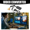 AV to HDMI Converter, Analog CVBS S-Video to 1080p Adapter for HDTV DVD ...