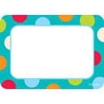CTP4516 - Dots on Turquoise Name Tag Labels, 36/Pack by Creative ...