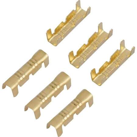 Brass Crimp Terminals, 100 Pieces Quick Connect Wiring Terminals, Brass ...