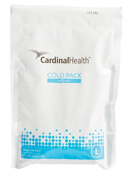 Cardinal Health Instant Cold Pack Pain Relief for Injuries, Disposable ...