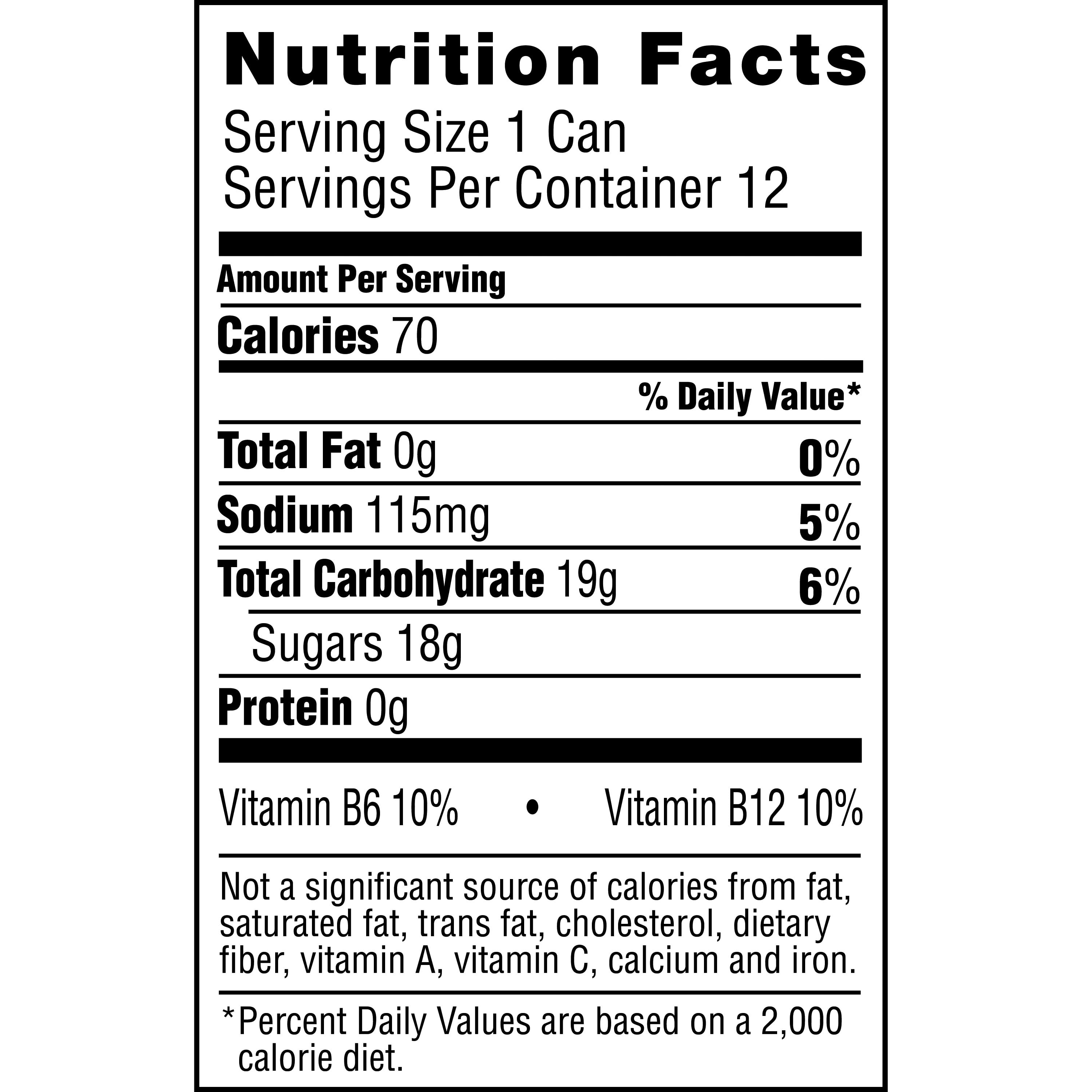 Fuze Raspberry Iced Tea Nutrition Facts | Besto Blog