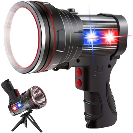 Rechargeable Spotlight Flashlight Searchlight Handheld Spotlight 6000 ...