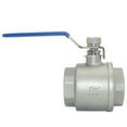 DANSPEED 2-1/2" 2.5 inch Stainless steel Ball Valve Full Port, NPT ...
