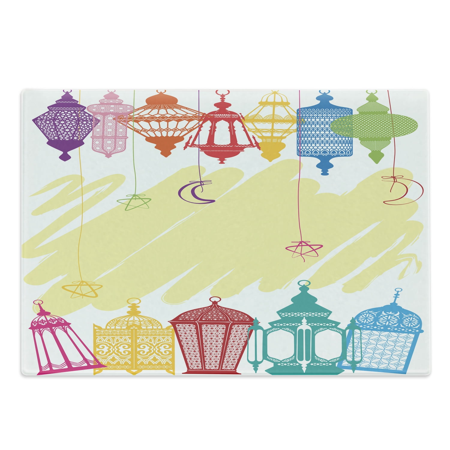 Lantern Cutting Board, Colorful Various Different Framework Design with ...