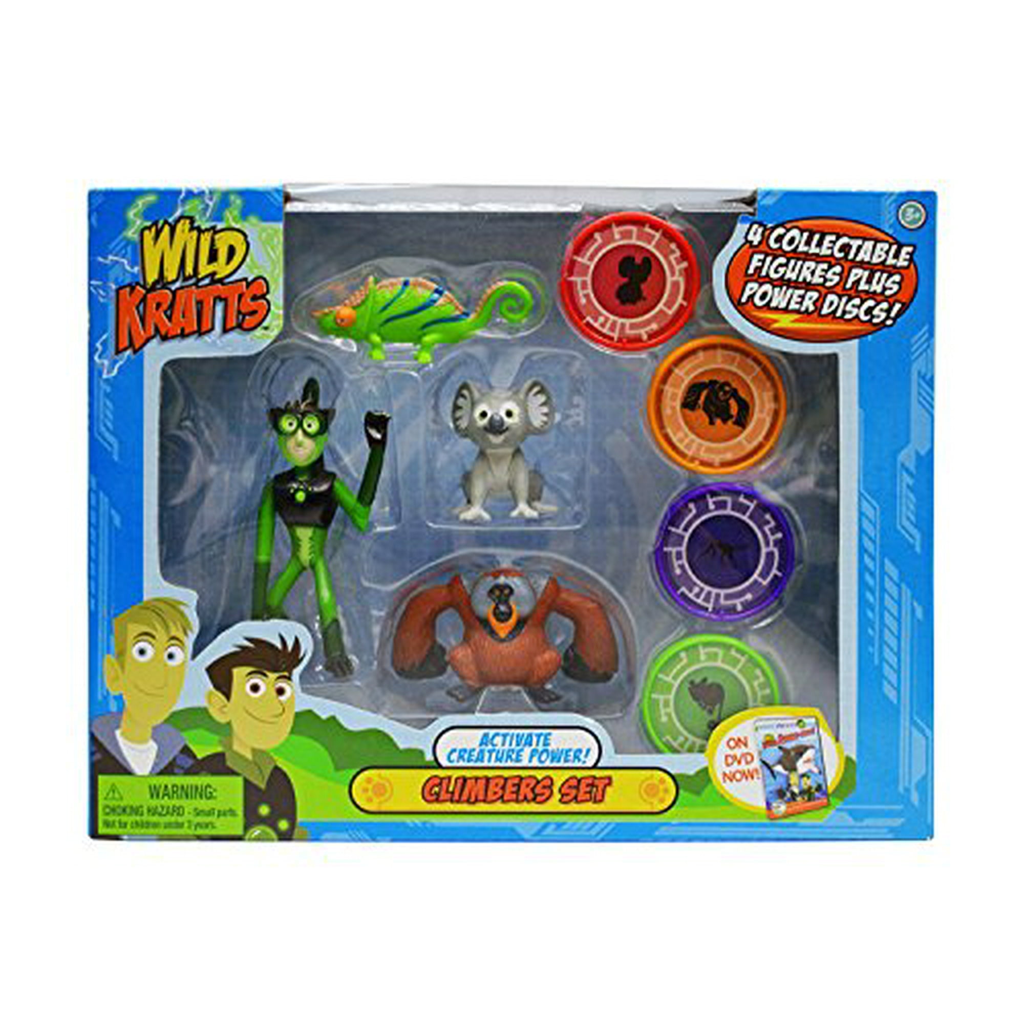 Wild Kratts Toys 4 Pack Action Figure Set Activate Creature Power Climbers Walmart