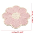 yuHome Flower Shaped Coil Shower Mat | Non-Slip Quick Dry Bathroom ...