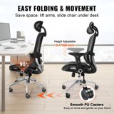 KFFKFF Mesh Task Chair, Flexible High-Back Work Chair with Mesh Seating ...