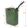 20L Steel Jerry Can Flexible Spout Portable Fuel Tank GREEN - Walmart.com