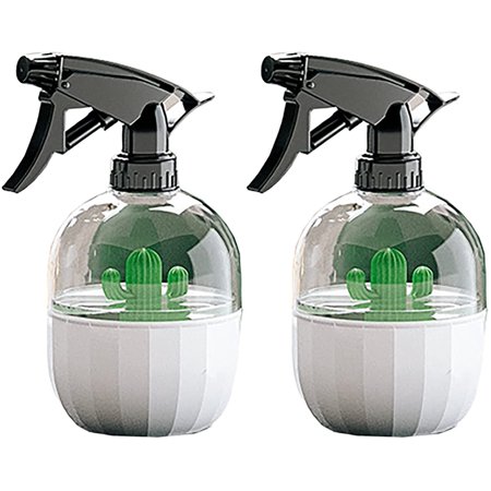 Set of 2 empty plastic spray bottles - 500 ml - Reusable - With ...