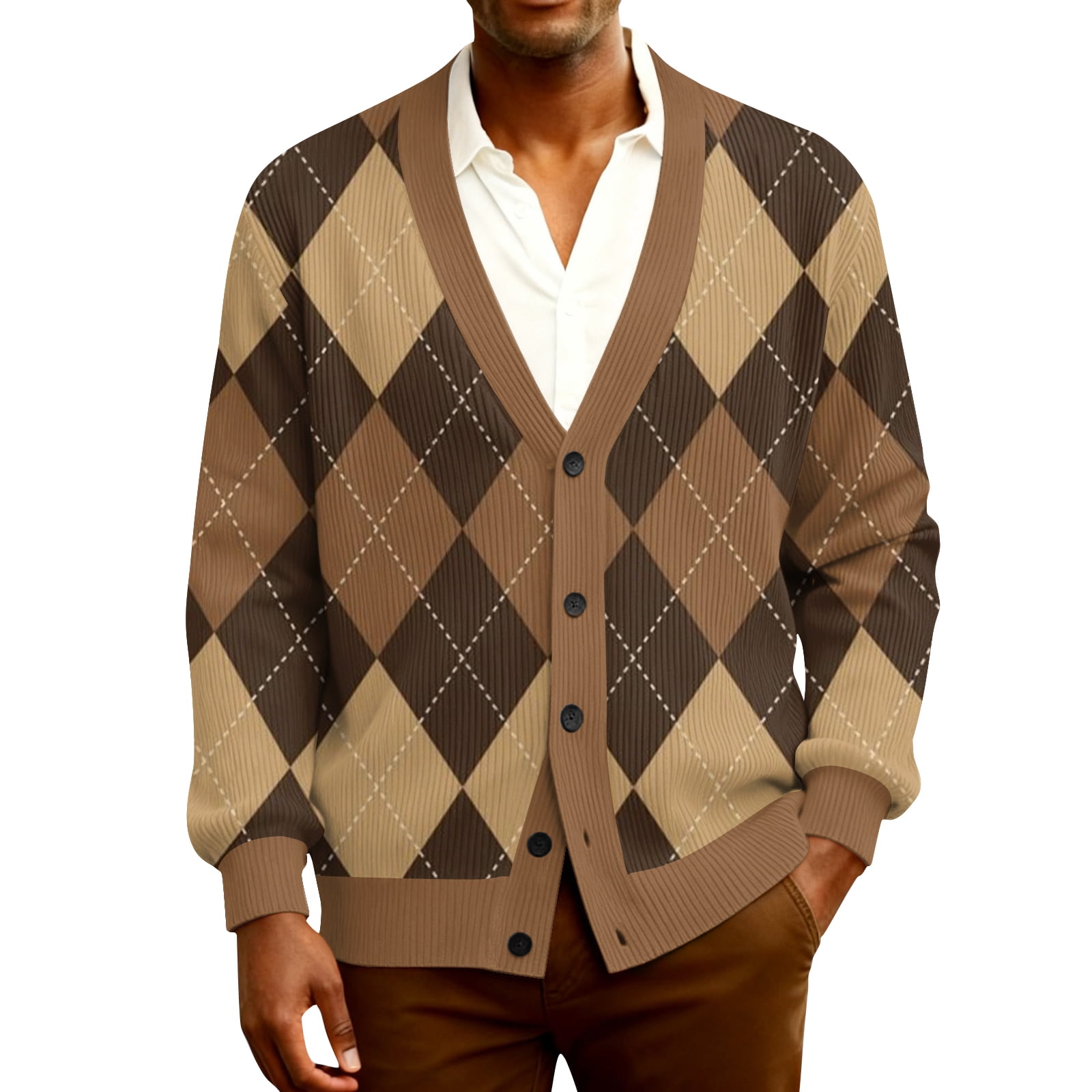 Click here for Yifunin Mens Ribbed Knit Cardigan  Long Sleeve Cas... prices