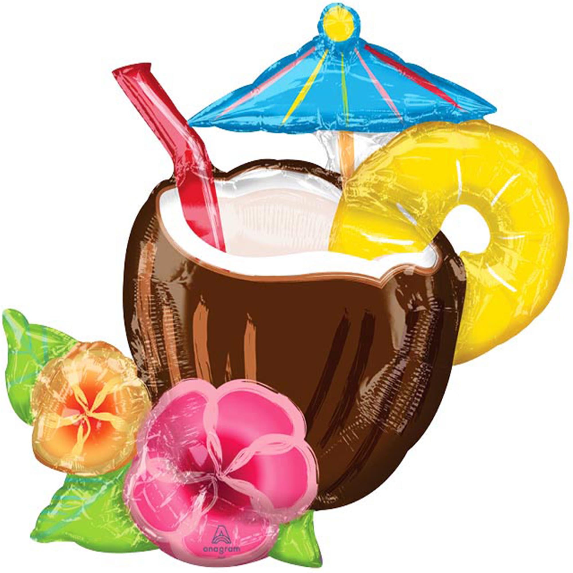 Hawaiian Coconut Drink Balloon 30" - Walmart.com