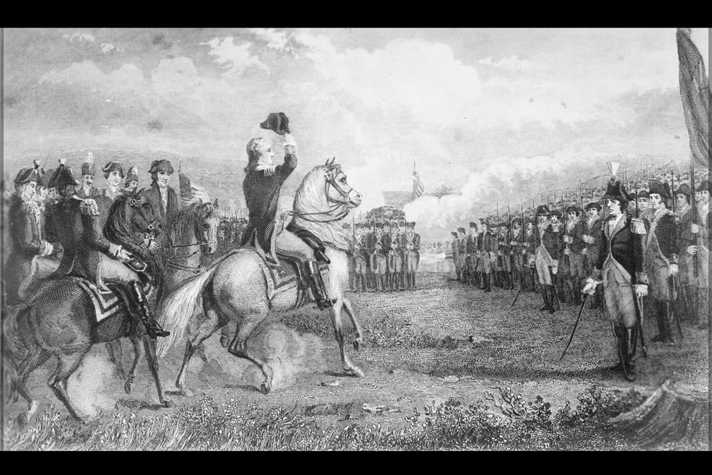 24"x36" Gallery Poster, george Washington taking command of the ...