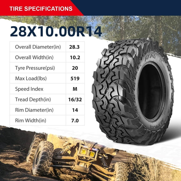 28x10x14 Utv Tires