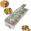 INTSUPERMAI Bain Marie Canteen Buffet Steam Heater Table Restaurant ...