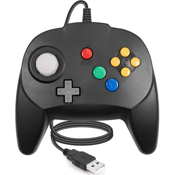 XYCCA Wired USB Controller for N64 Games, Classic USB Gamepads Joystick for Windows PC MAC ...