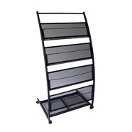 Walmart Black Floor Standing Multi-Tier Wire Rack with 10 Display ...