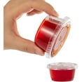FICUCUSO 100 Sets - 1 oz Mini Plastic Cups with Leak-Proof Lids ...