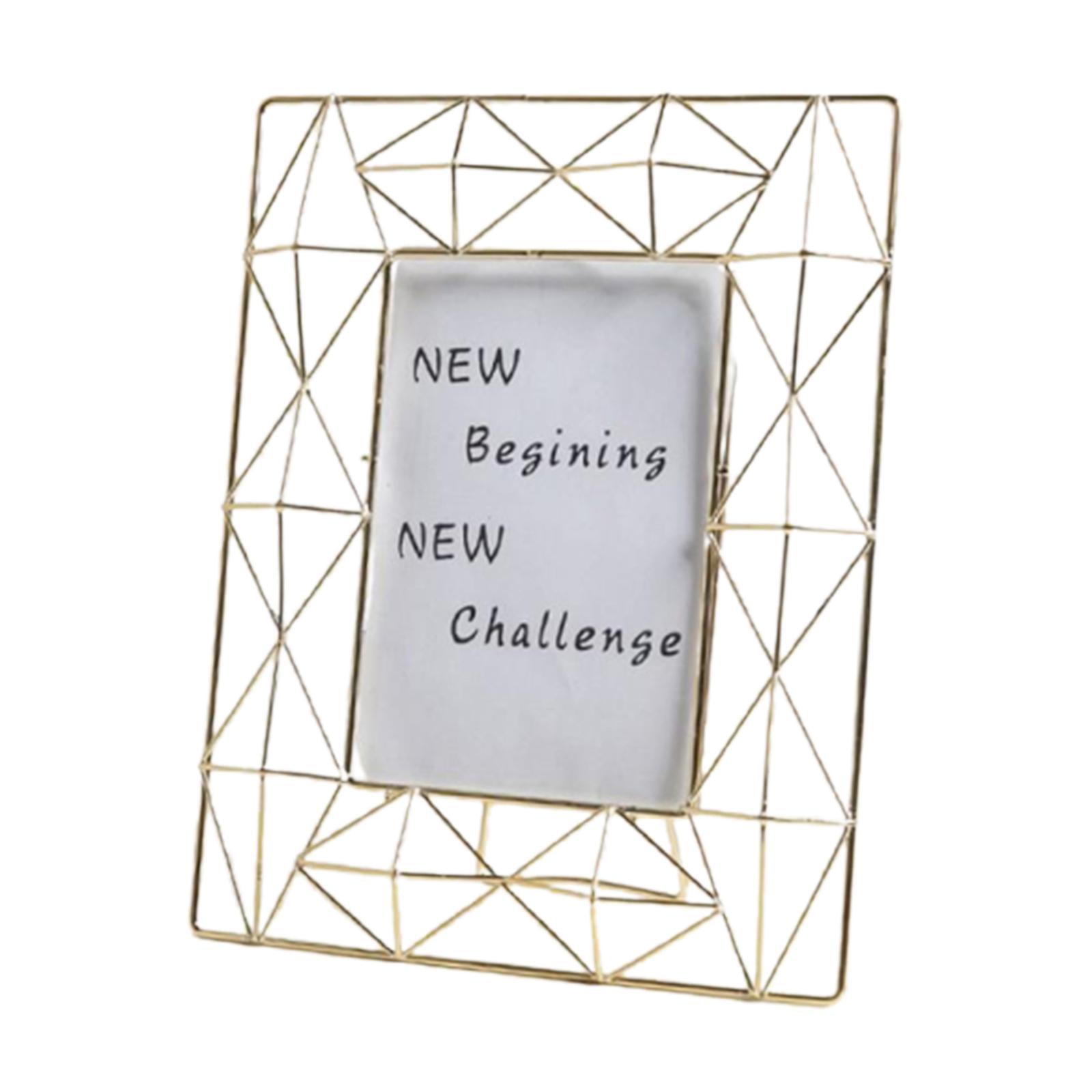 Floating Pressed Glass 4x6 inch / 4x4 inch Picture Frames Made of Iron ...