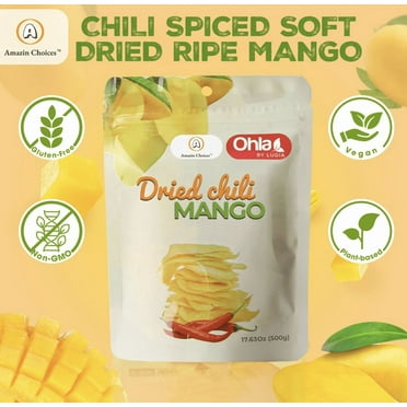 Nutty & Fruity Chili Mango, 30 Ounce, Sweet and Spicy Tropical Dried ...