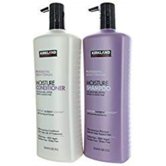 kirkland signature salon formula moisture shampoo & conditioner, 33.8 ...