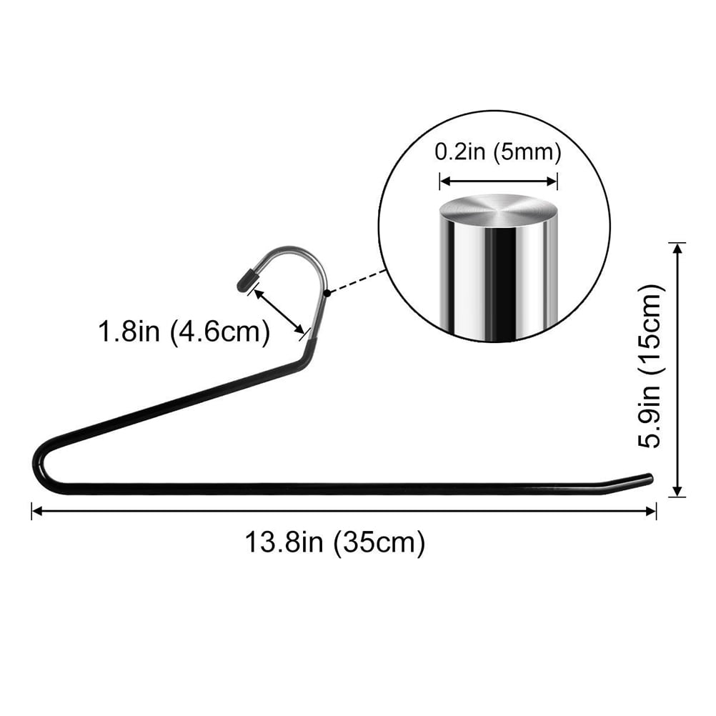 Click here for Upgrator Hangers Pants 12pcs For Closet Storage Wi... prices