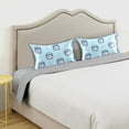 Blue Alarm Clock Pattern Pillow Case Standard Size Silky Satin Pillow ...
