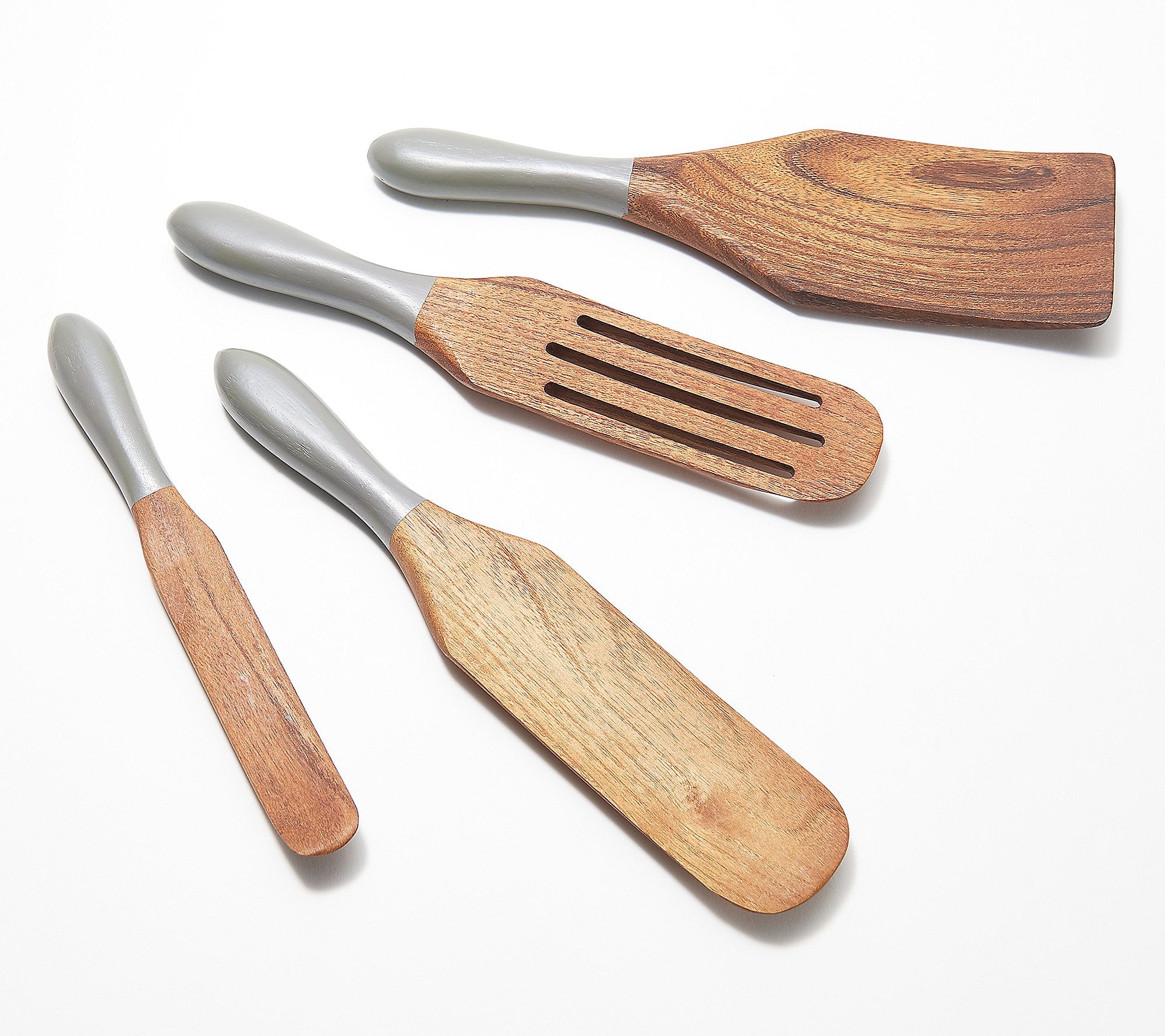 Mad Hungry 4-Piece Teak Wood Multi-Use Spurtle Set K51398 - Walmart.com