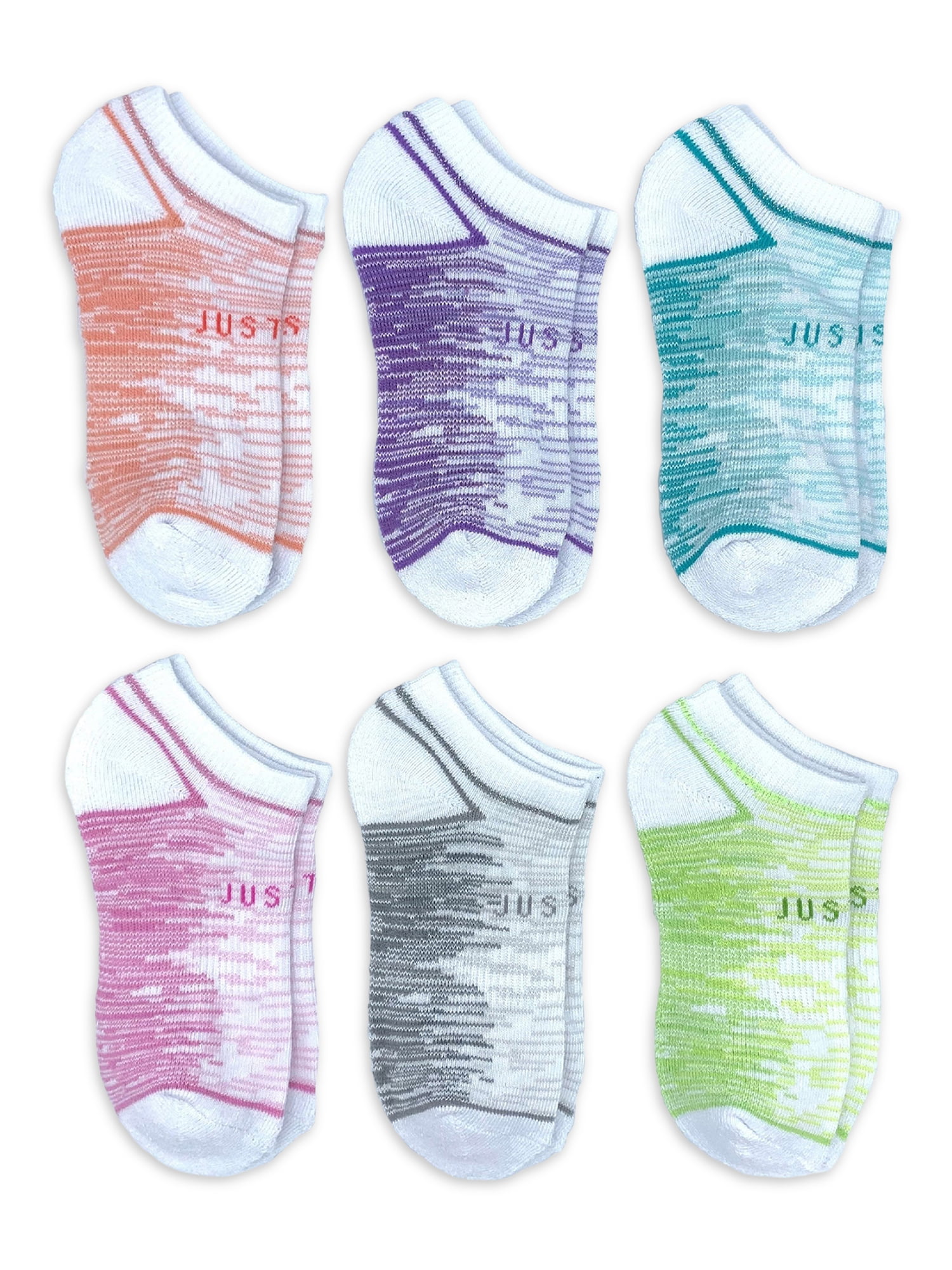 Justice Girls No Show Socks, 6-Pack, Sizes M-L - Walmart.com