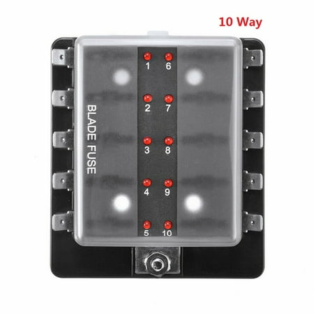 TOTMOX 20A 12V 24V Inline Sealed Fuse Box Connectors ATC Standard 14 ...