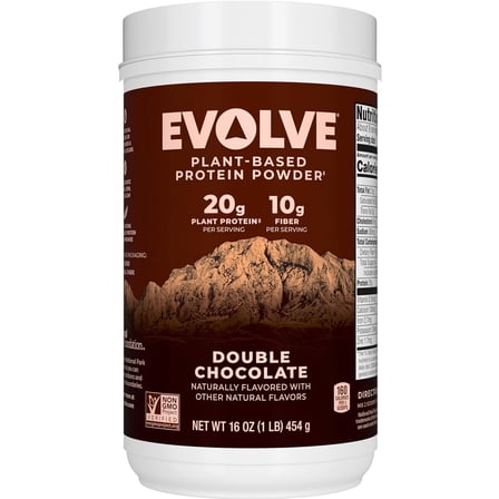 Evolve Vegan Double Chocolate Plant-Based Protein Shake, Dairy-Free, 11 ...