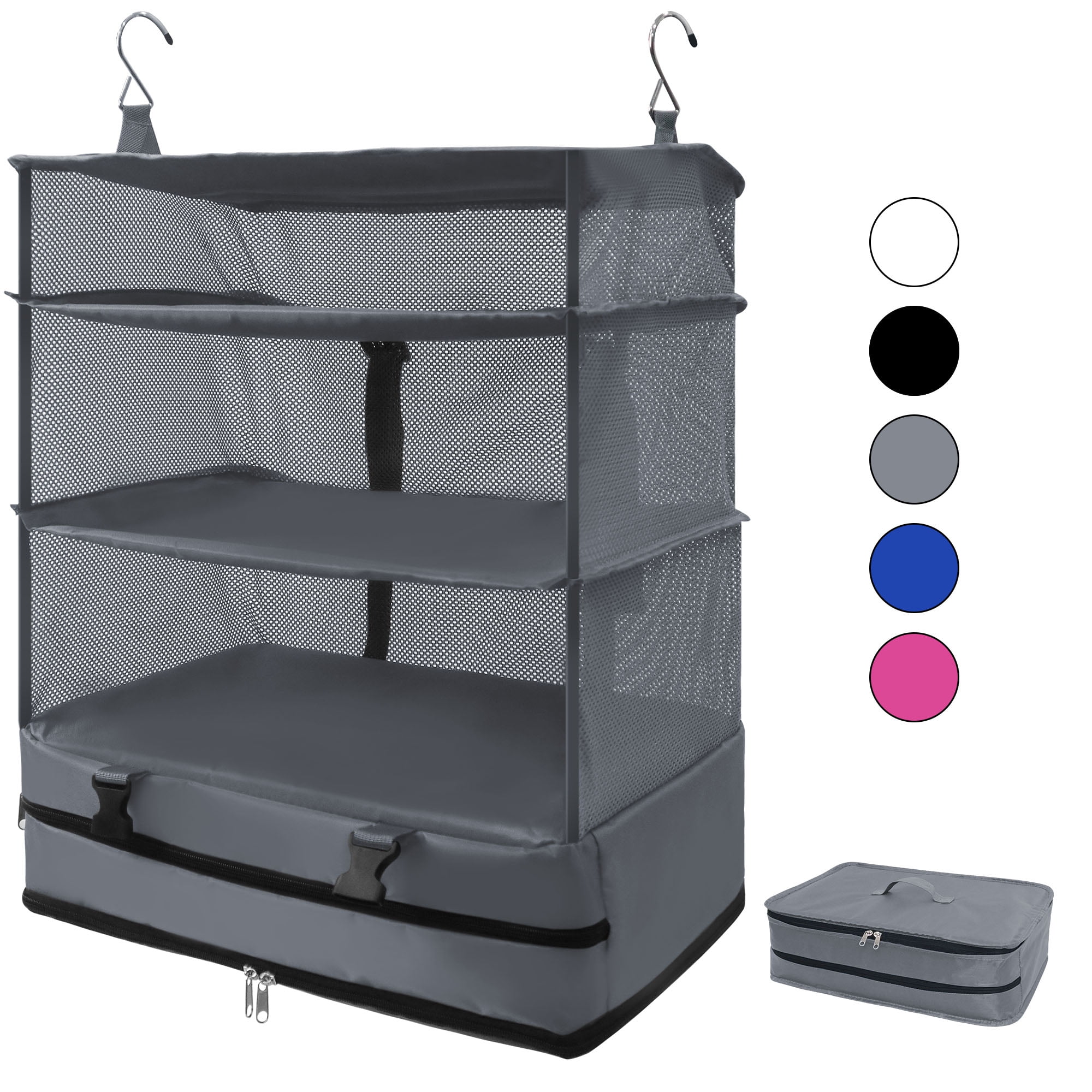 Caroeas XX-Large Portable Hanging Travel Shelves, Packing Cube ...